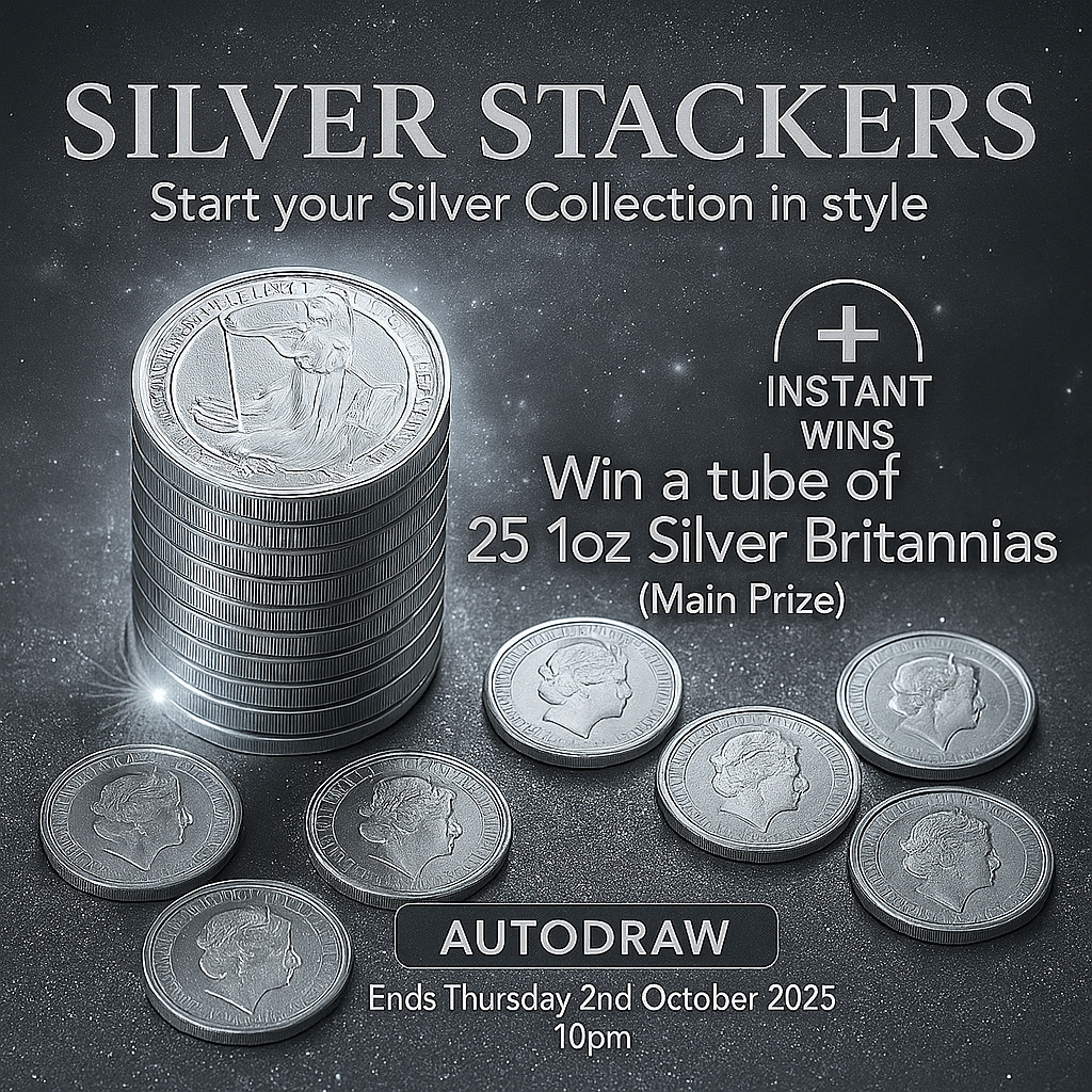 SILVER STACKERS – Win 25 x 1oz Silver Britannias + 10 Instant Wins ...